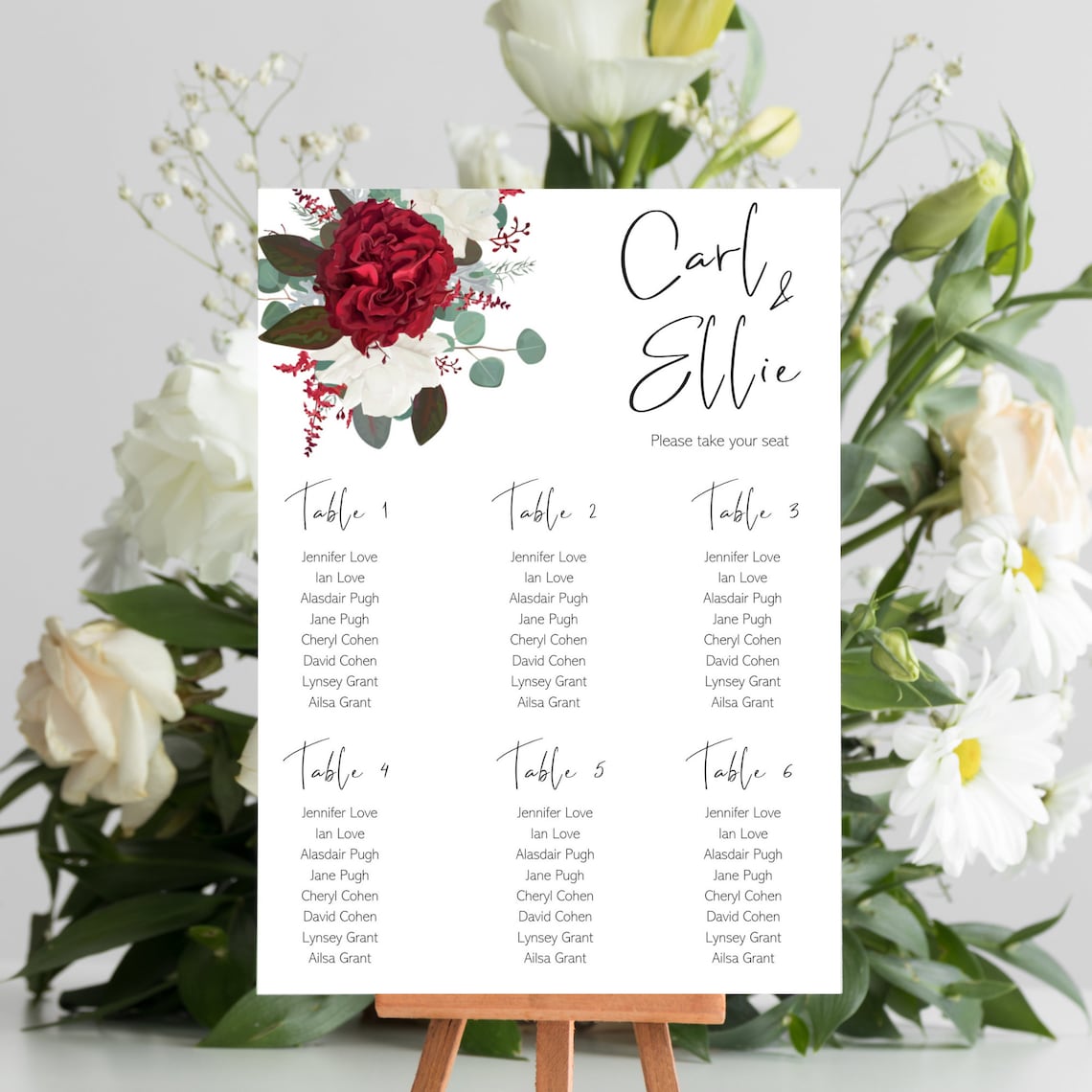 Bespoke Table Plan Wedding Table Plan Various Designs | Etsy