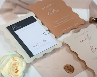 Paperclip Wedding Invitation - Etsy