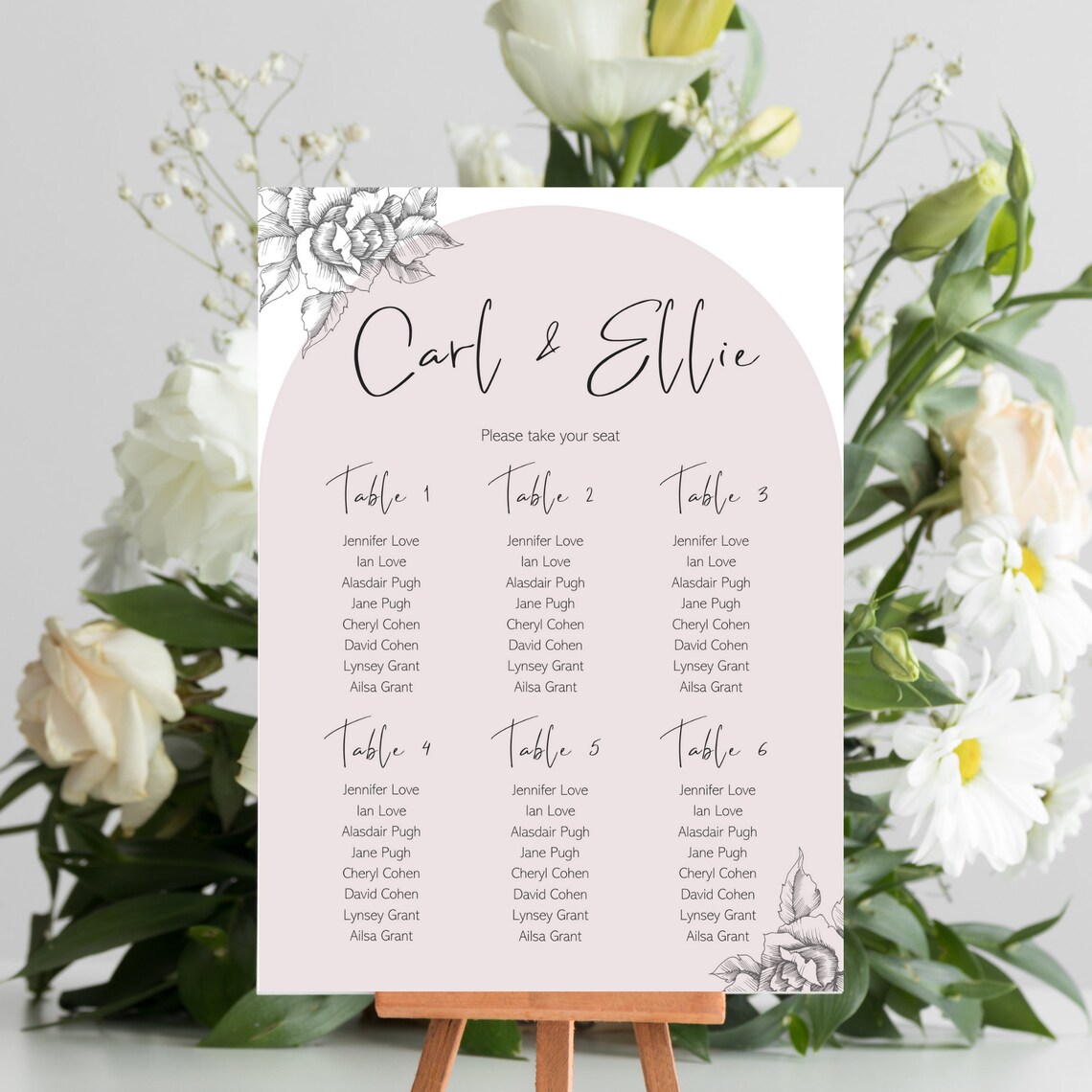 Bespoke Table Plan Wedding Table Plan Various Designs | Etsy