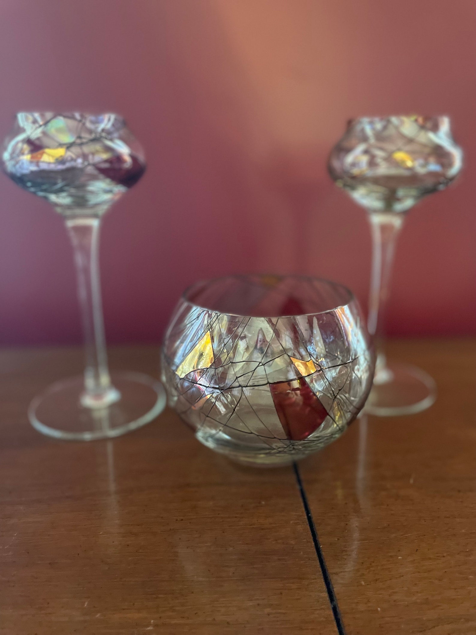 Set of 3 Partylite Mosaic Candle Holders - Etsy