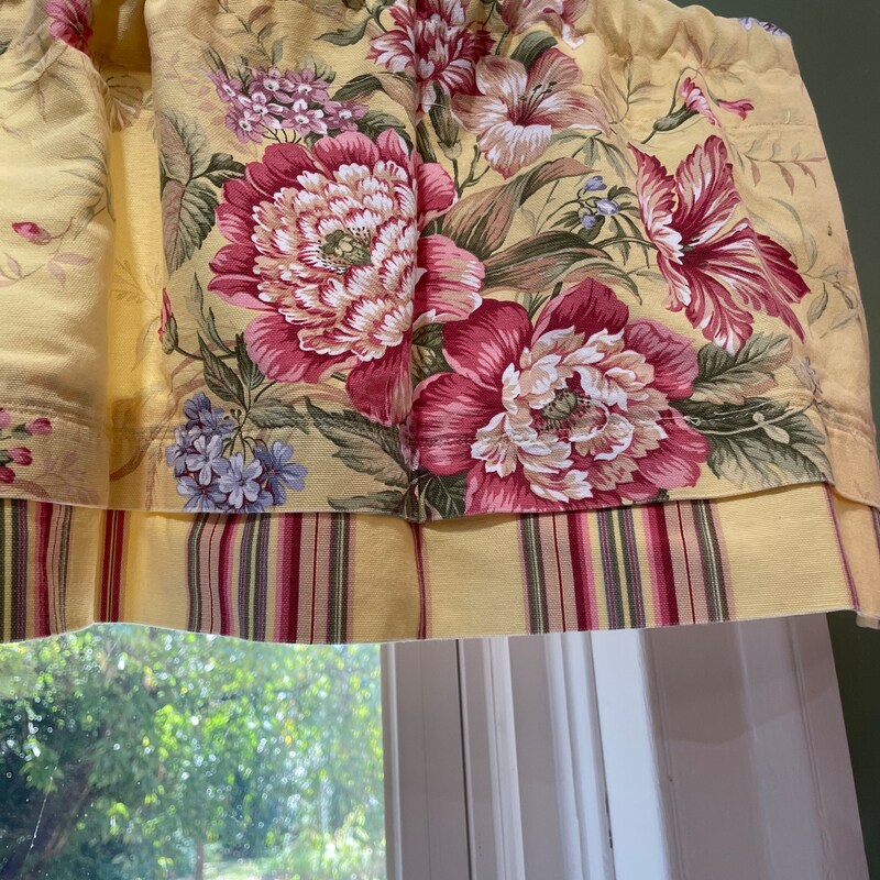 Yellow Valance - Etsy