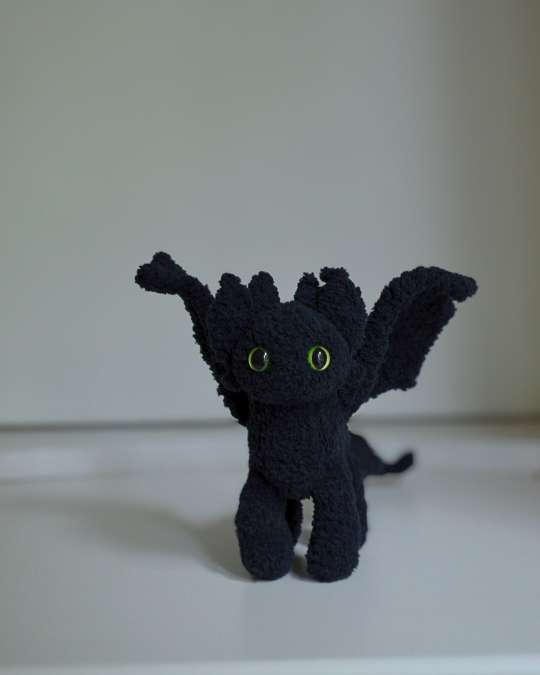 Black Plush Dragon, Toothless Dragon, Black Dragon, Night Dragon ...