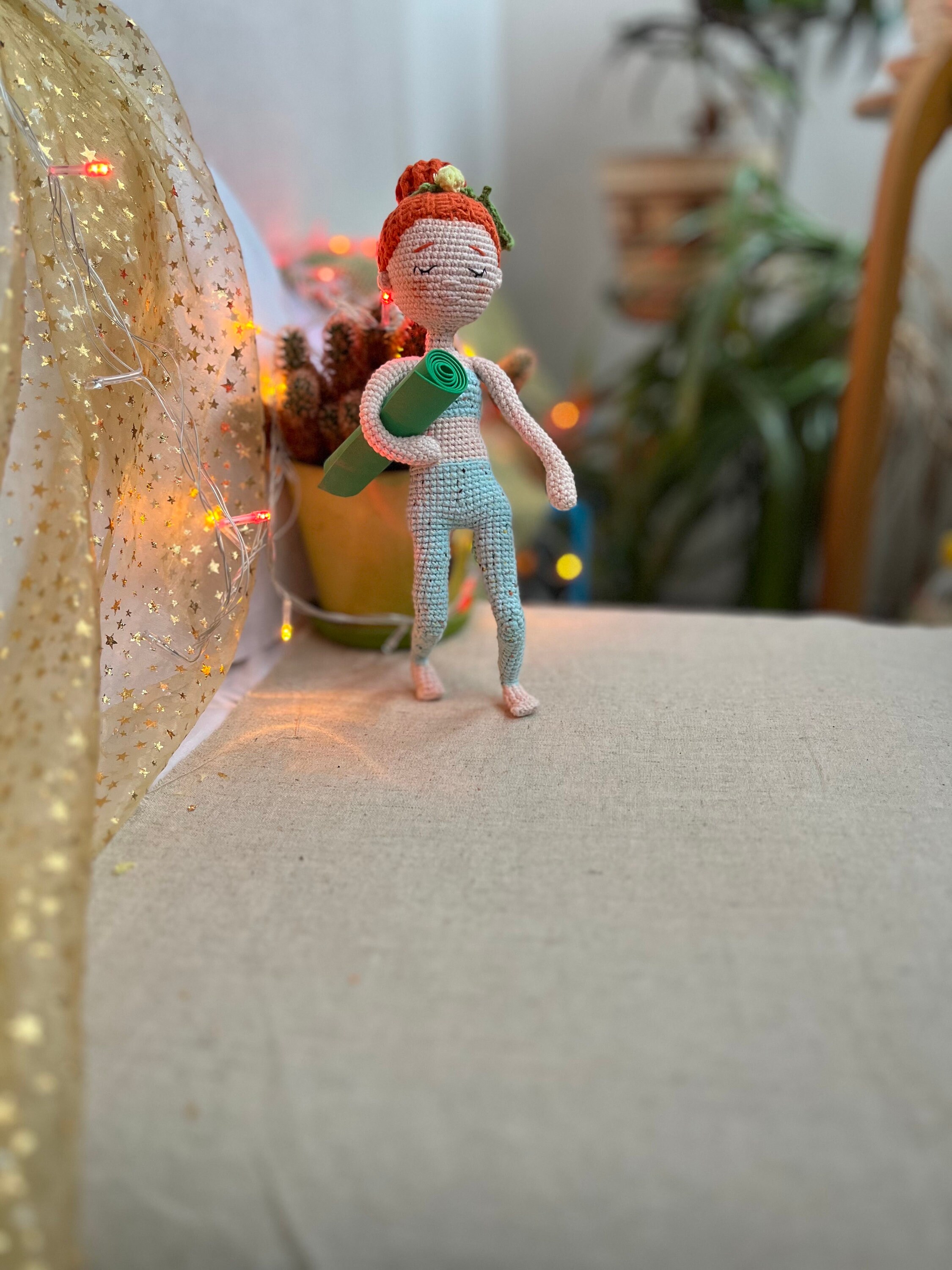 Yoga Girl, Yoga Doll, Yoga Gifts, Yoga Decor - Etsy