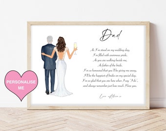 Father of Bride Poem | Etsy