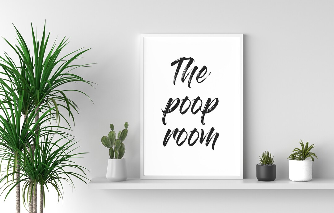 Bathroom Wall Art the Poop Room Bathroom Picture Funny - Etsy