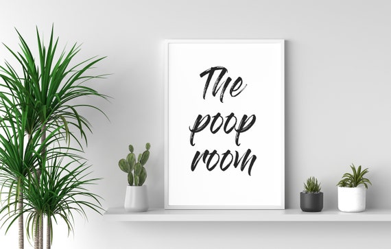 Bathroom Wall Art the Poop Room Bathroom Picture Funny - Etsy