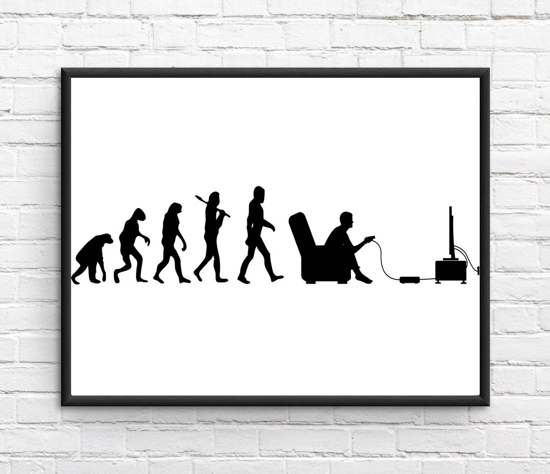 Gamer Evolution Digital Download Print Gaming Room - Etsy