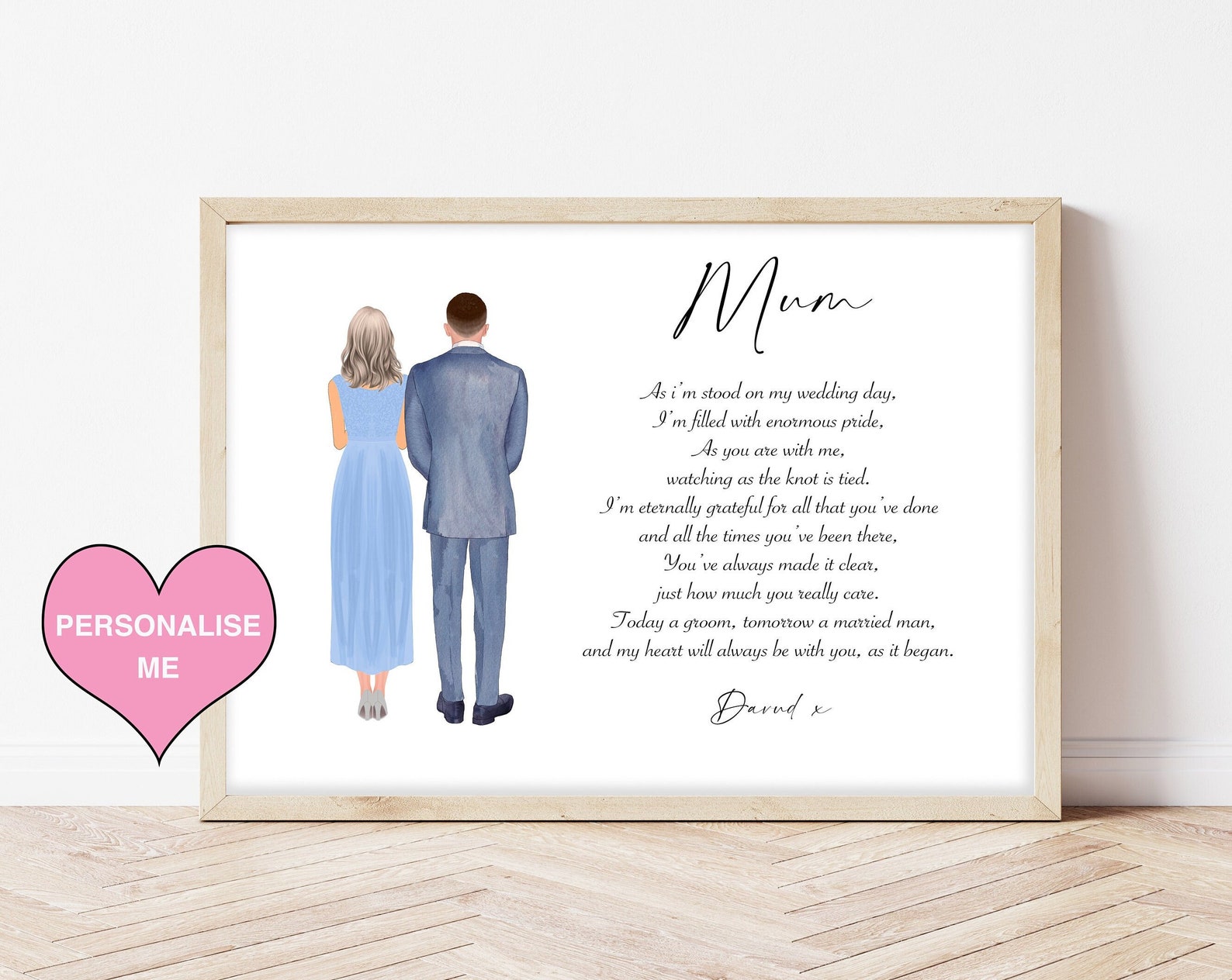 Mother of the Groom Mother of Groom Poem Mum Wedding Poem - Etsy UK