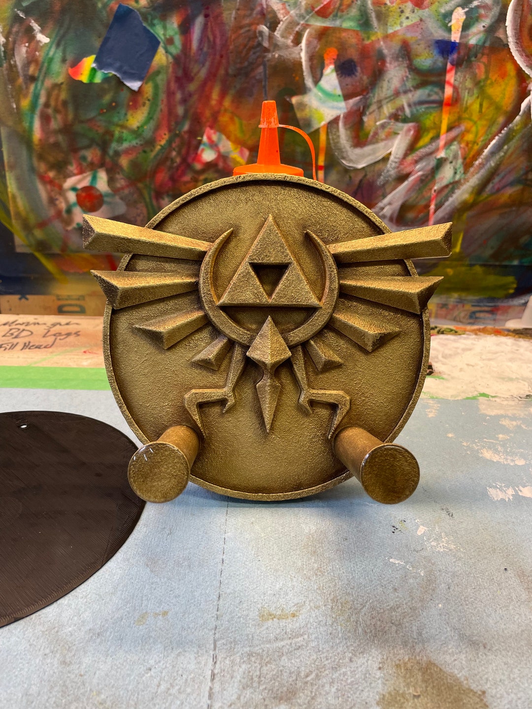 The Legend of Zelda Inspired Hyrule Crest Sword Mount. Adjustable 2-2.5 ...