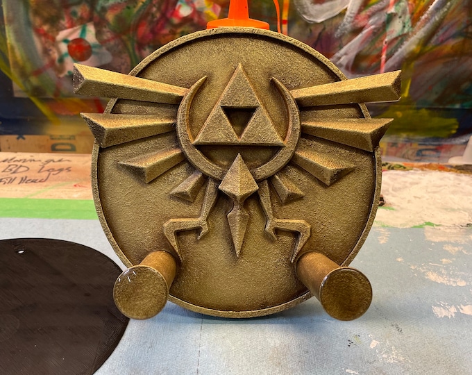The Legend of Zelda Inspired Hyrule Crest Sword Mount. Adjustable 2-2.5 ...