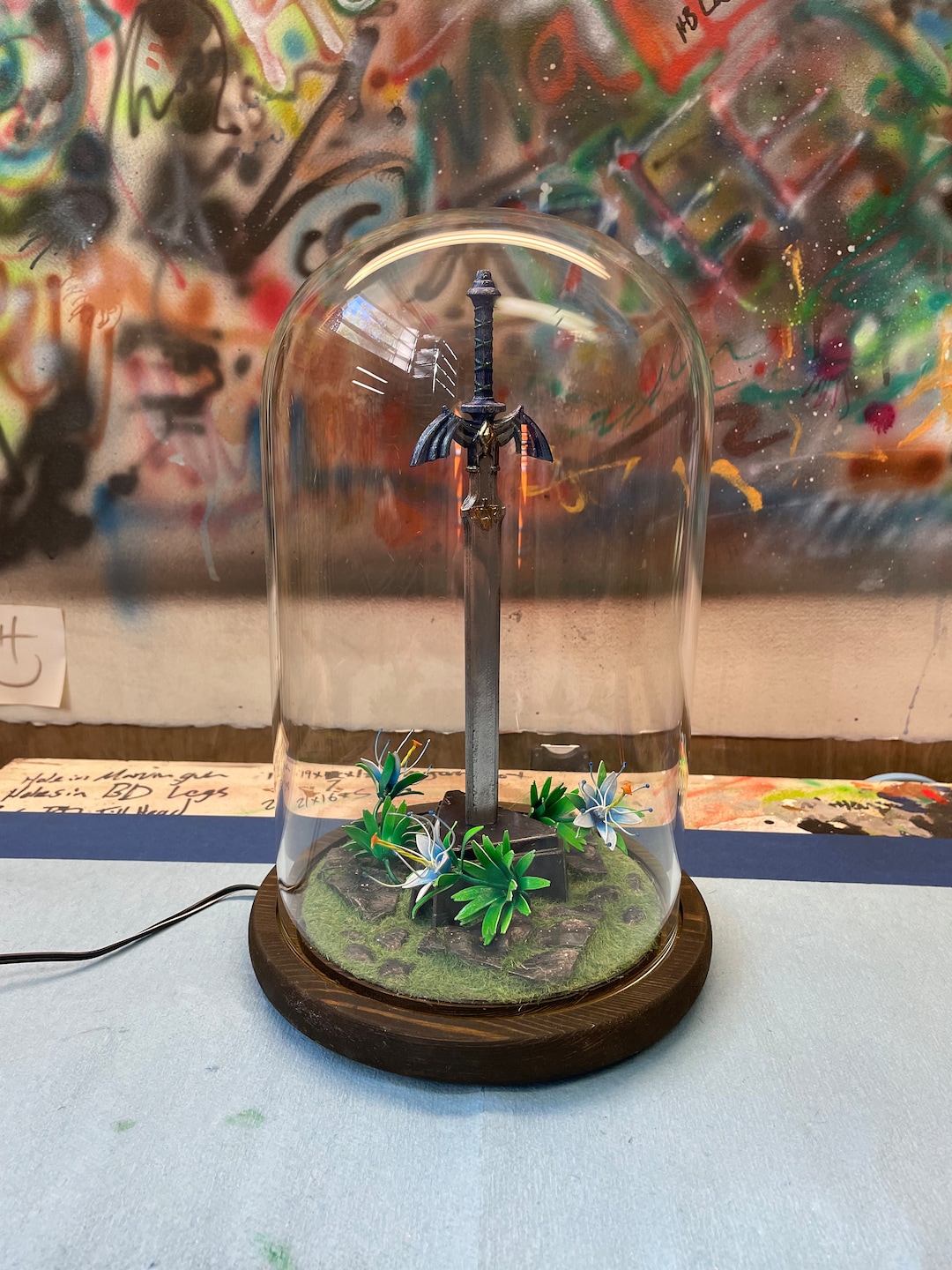Master Sword in Stone, the Legend of Zelda Inspired Diorama W/ Silent ...