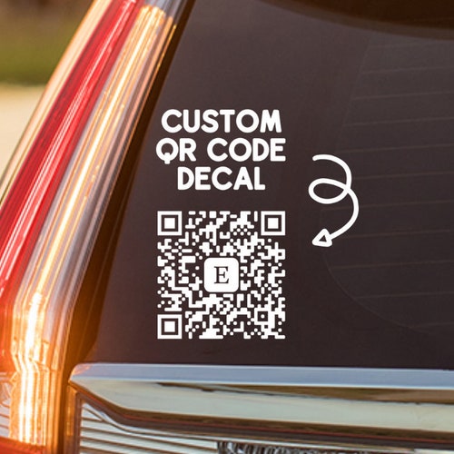 QR Code Vinyl Decal Window Sticker Business Decal - Etsy