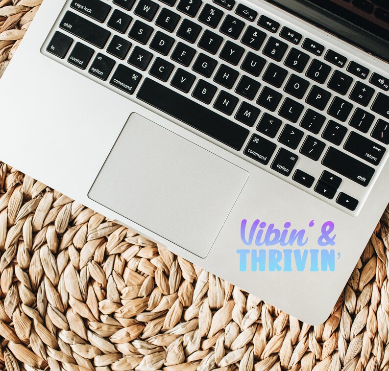 Vibin N Thrivin Decal, Vibin N Thrivin Car Decal, Vibing Decal ...