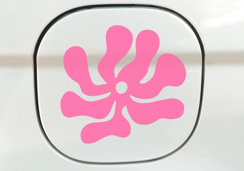 Gas Cap Decal Bumper Stickers Cute Flower Decal Car - Etsy