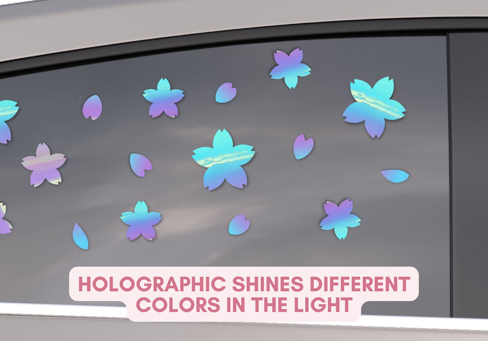 Sakura Blossom Decal Sakura Decal Holographic Cherry Blossom - Etsy