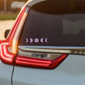 Holographic Moon Phase Decal, Moon Car Decal, Astrology Decal, Witchy ...