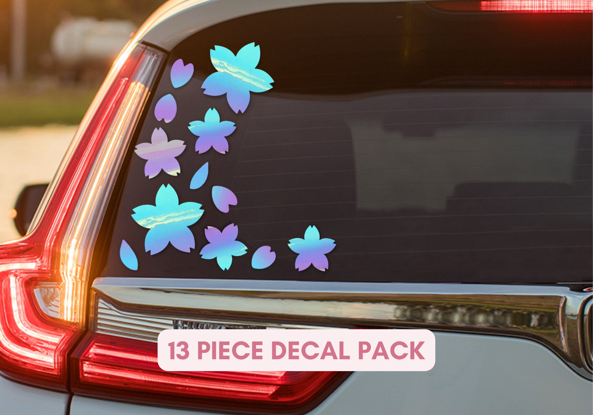 Sakura Blossom Decal, Sakura Decal, Holographic Cherry Blossom Decal ...