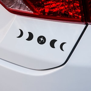 Holographic Moon Phase Decal, Moon Car Decal, Astrology Decal, Witchy ...