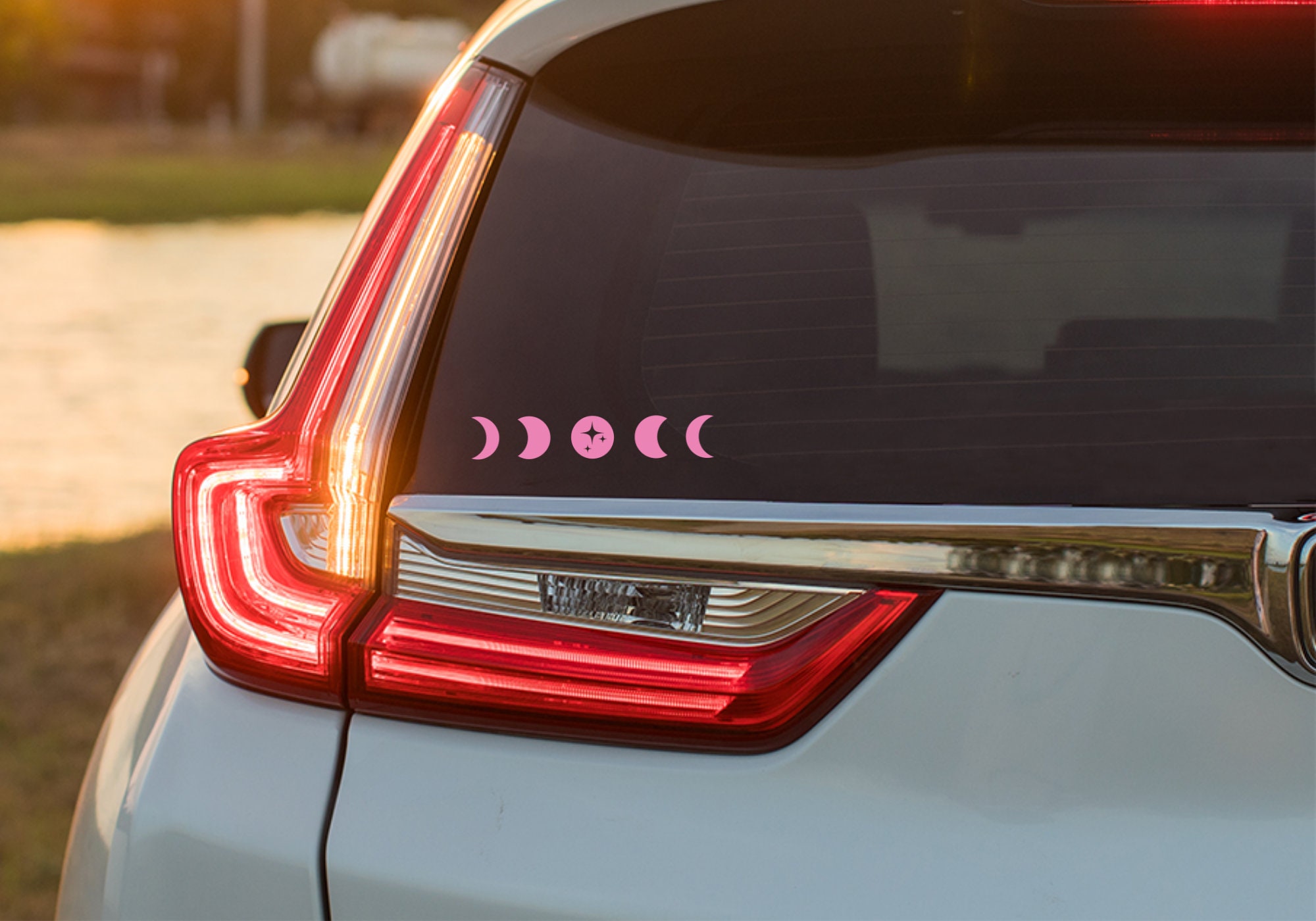 Holographic Moon Phase Decal Moon Car Decal Astrology Decal - Etsy