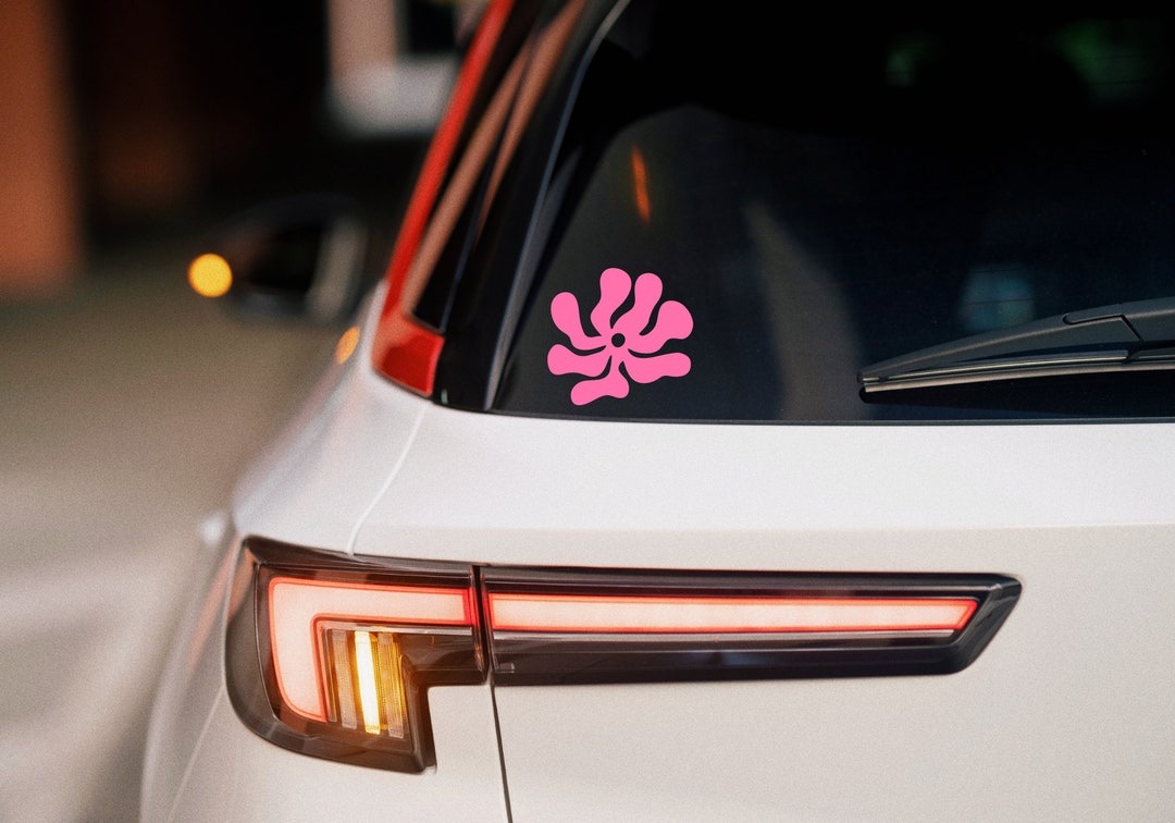 Gas Cap Decal, Bumper Stickers Cute, Flower Decal, Car Sticker, Cute ...