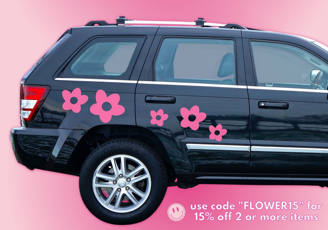 Flower Decal Bumper Sticker Flower Sticker Car Sticker - Etsy