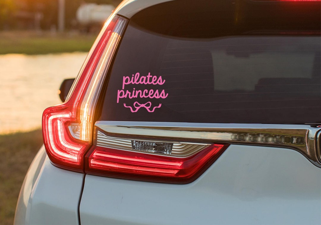 Pilates Princess Decal, Pilates Decal, Trendy Car Decal for Girls ...
