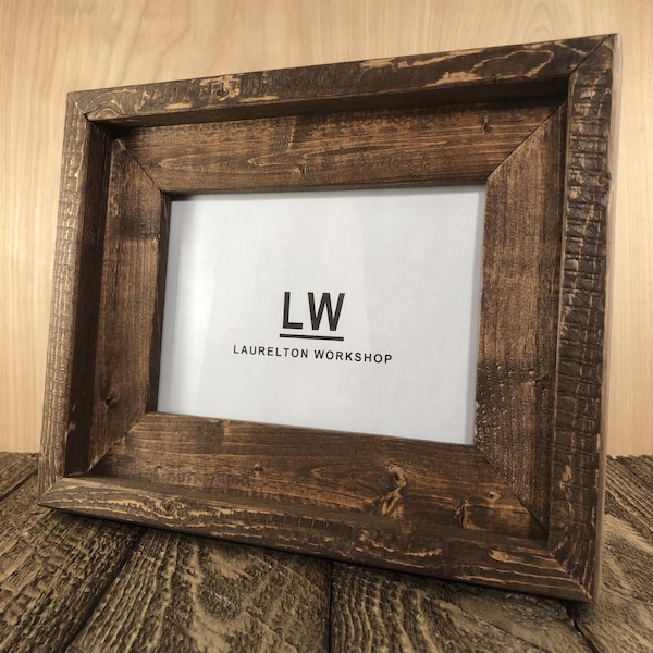 Rustic Farmhouse Picture Frame - Etsy