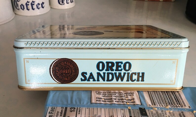 1986 Nabisco Oreo Tin Replica of a 1918 Cookie Advertisement - Etsy