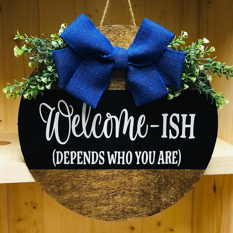 Burlap Welcome Sign - Etsy