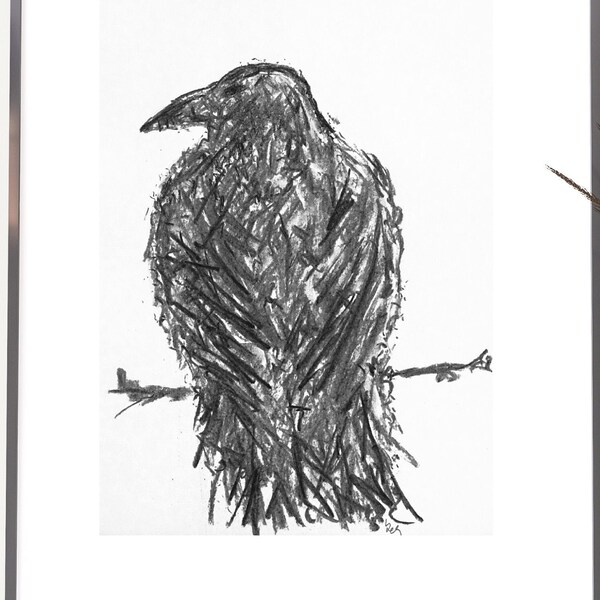 Raven Artwork - Etsy