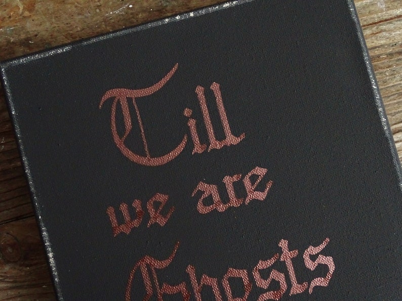 Till We Are Ghosts Goth Wedding Decor Goth Engagement Gift - Etsy