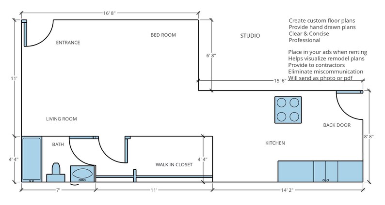 Floor Plans, Layouts, Sketch for a House, Home, Office, Rentals, Helps ...