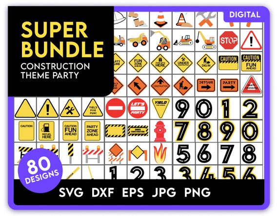 Construction Birthday Birthday Construction SVG - Etsy