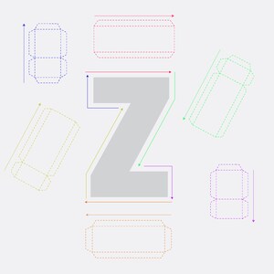 How to Build 3D Squares Letters Guide PDF FILE ONLY - Etsy Canada