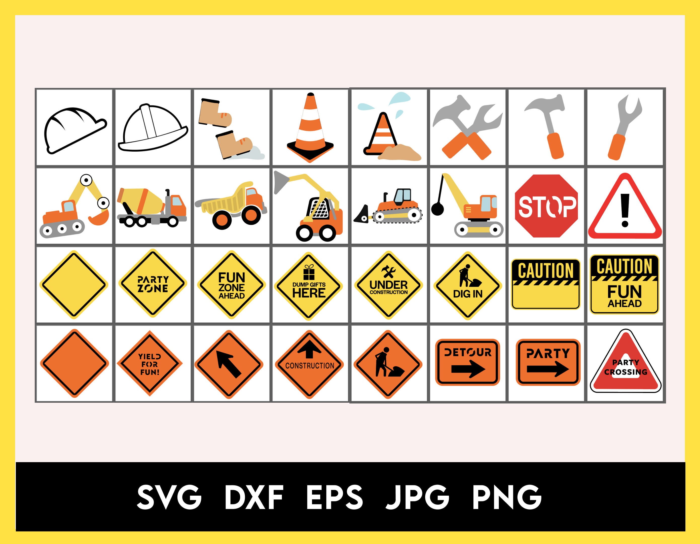 Construction Birthday Birthday Construction SVG - Etsy