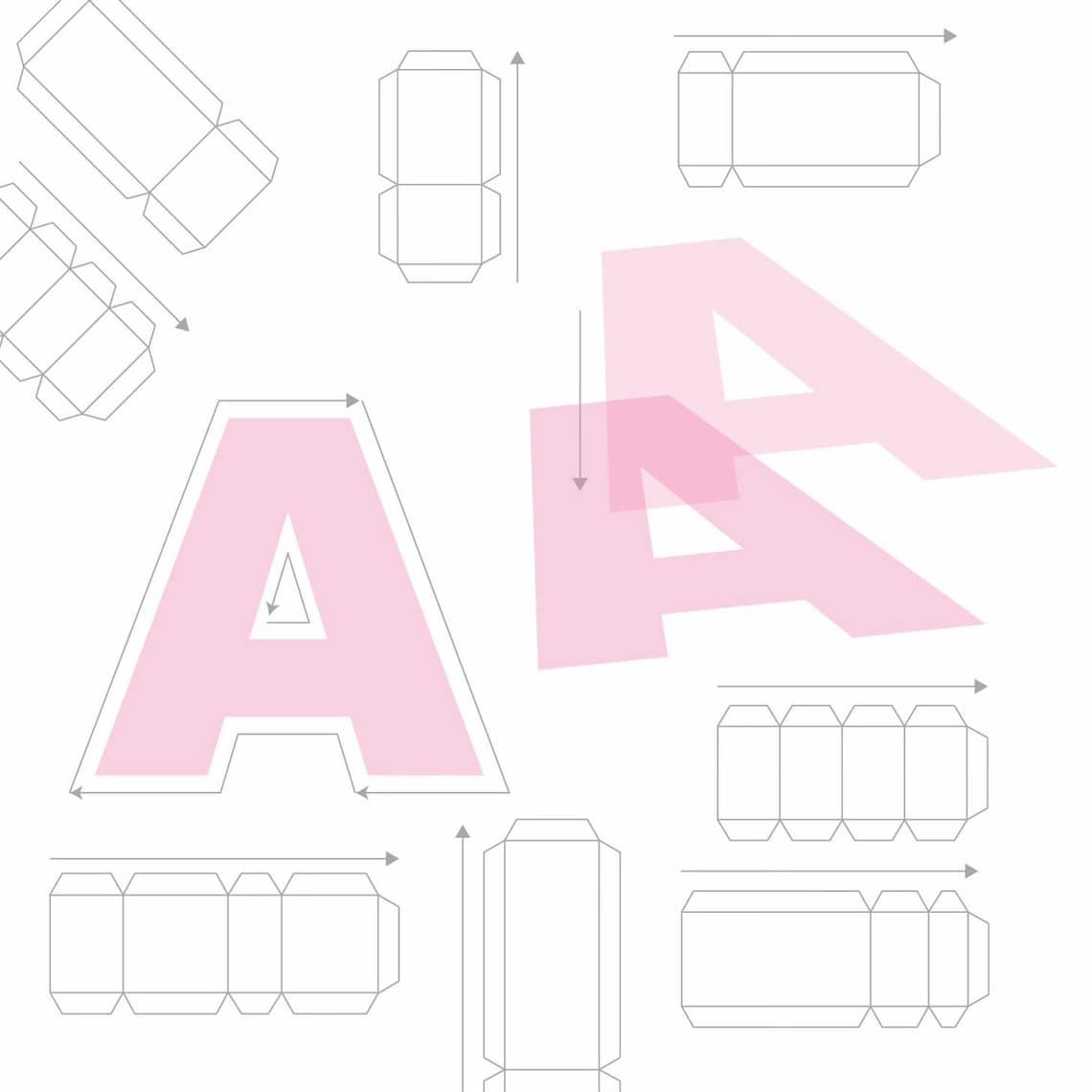 How to Build 3D Squares Letters Guide PDF FILE ONLY - Etsy Canada