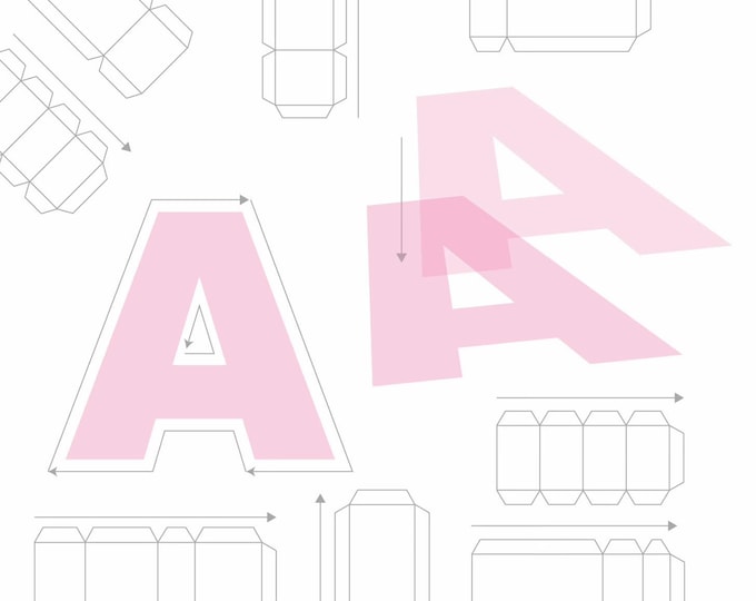 How to Build 3D Squares Letters Guide PDF FILE ONLY Specially for ...