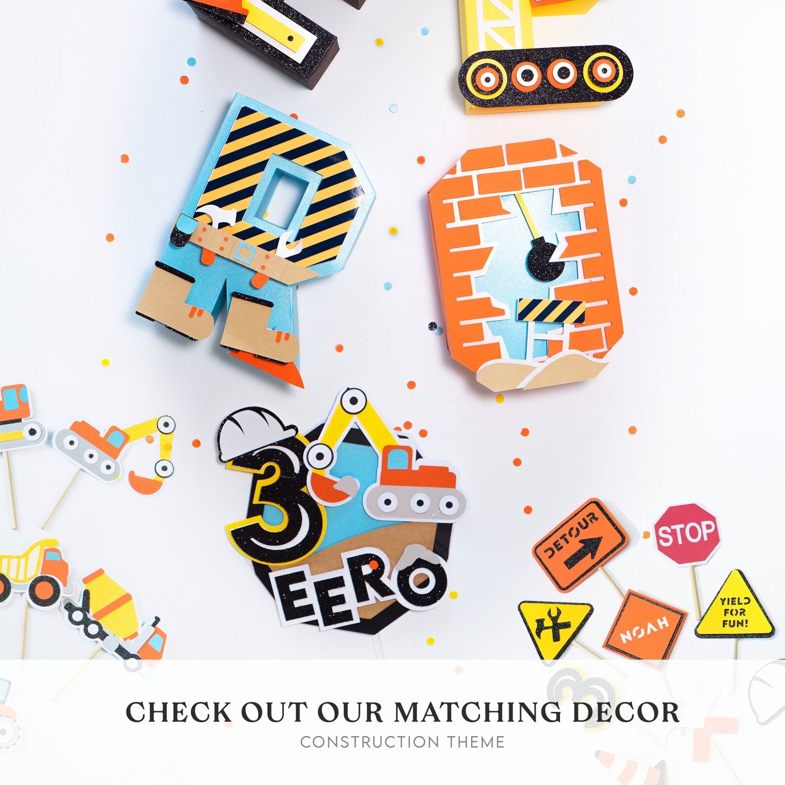 Construction Birthday Birthday Construction SVG - Etsy