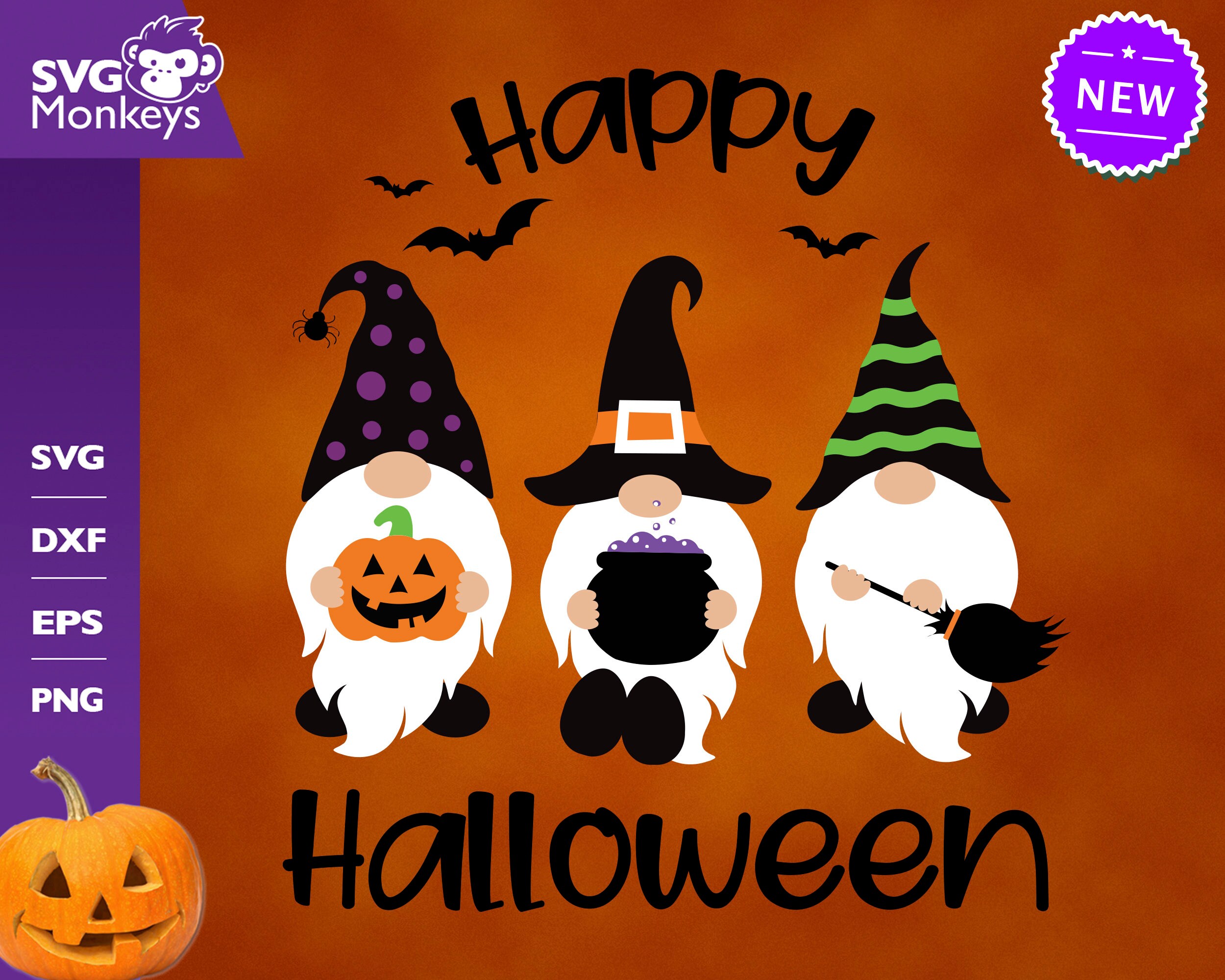 Happy Halloween Gnomes Svg Gnomes Svg Halloween Svg - Etsy UK