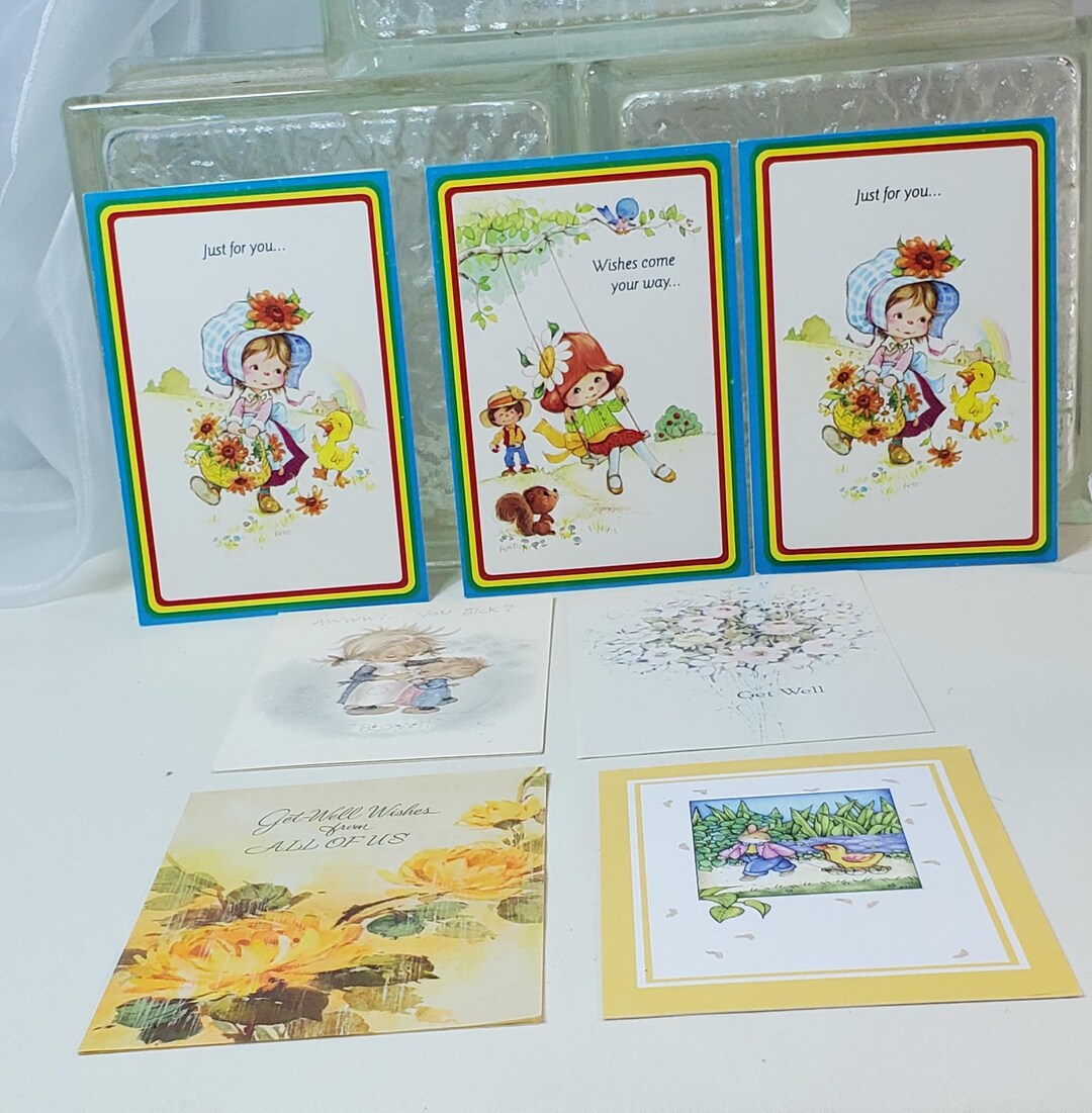 Vintage Get Well Cards: 1980s Cartoon Art, Set of 6 - Etsy
