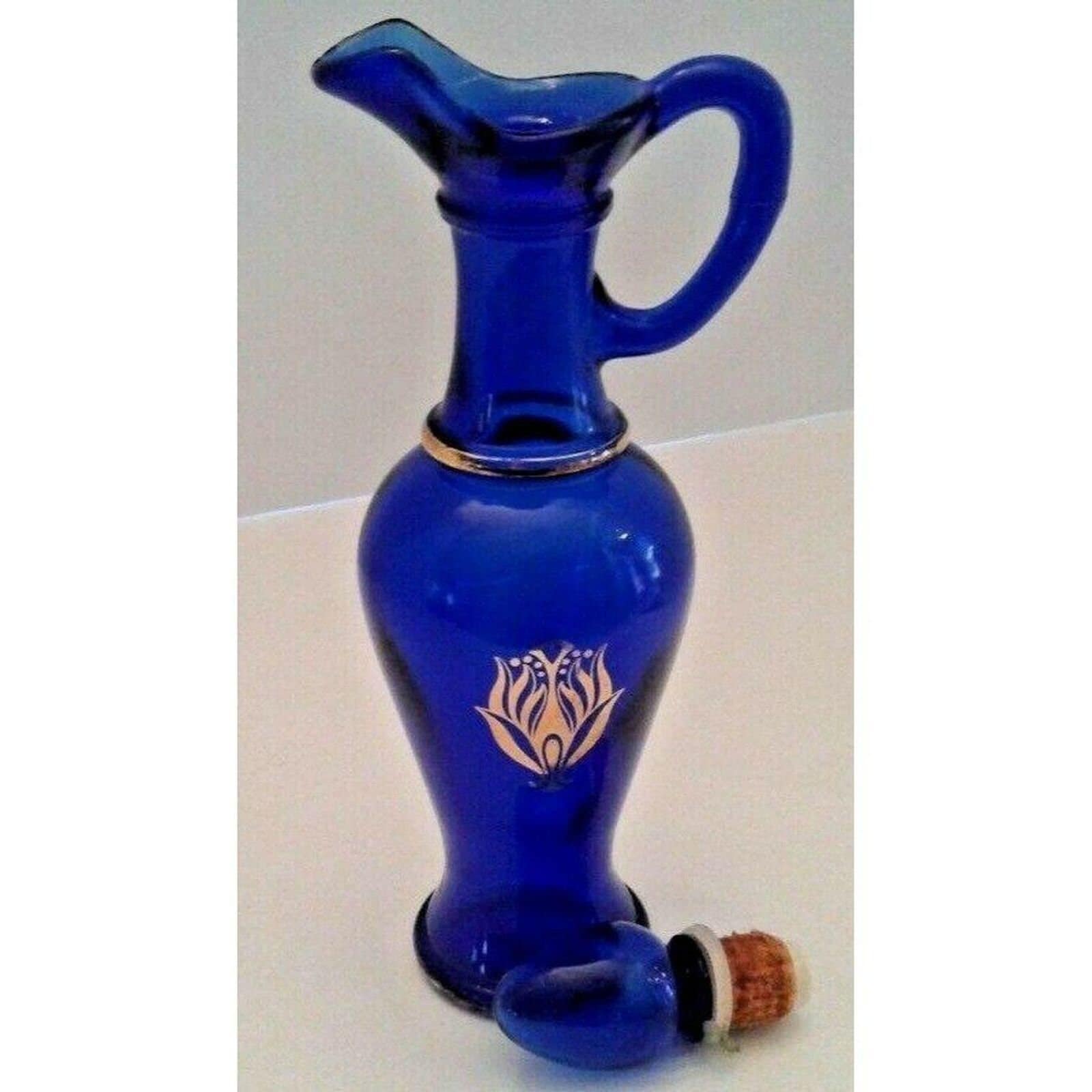 Cobalt Blue Genie Bottle Vintage Blue Decanter Skin so Soft - Etsy