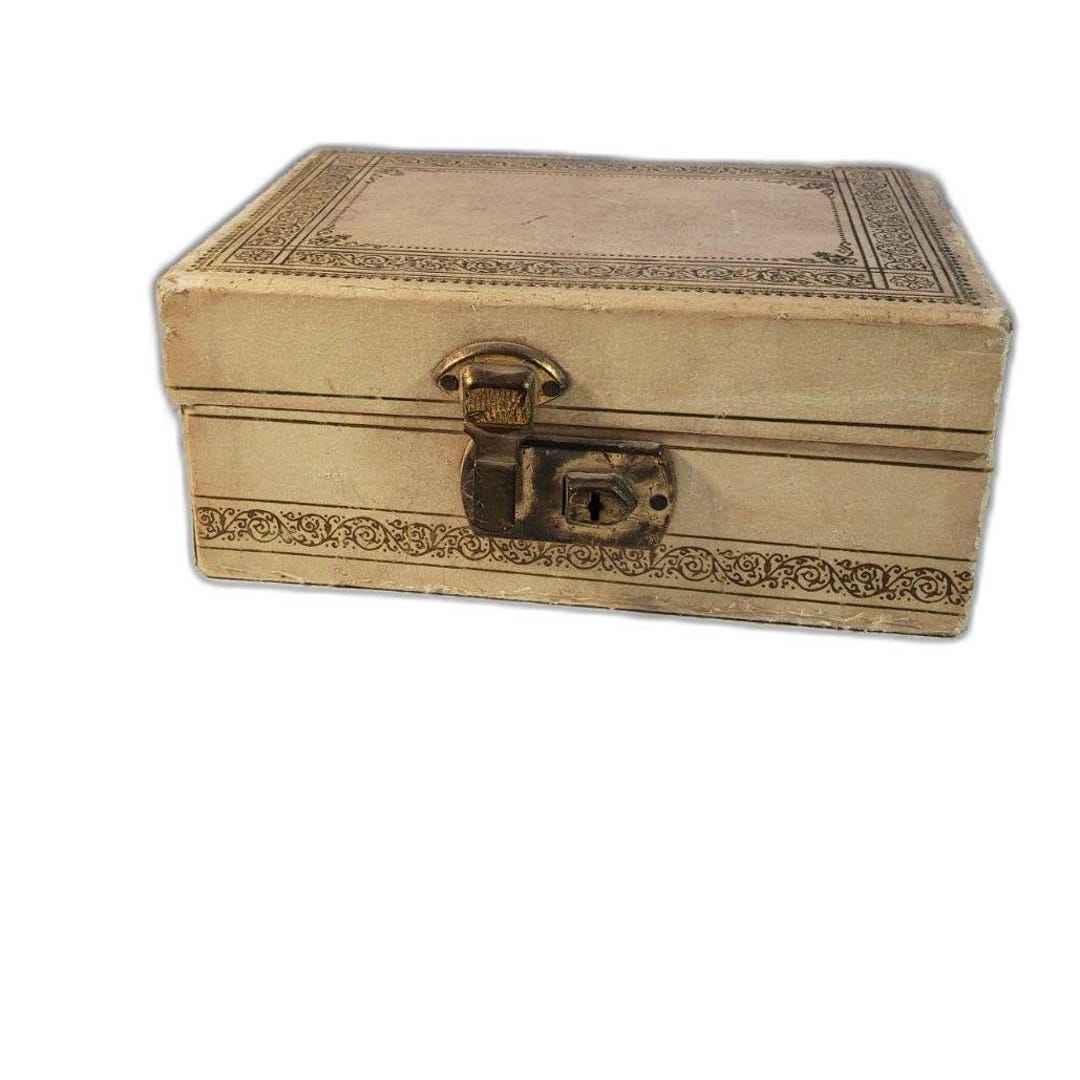 Mele Two-level Jewelry Box Cream Color With Gold Accents ~vintage~ - Etsy