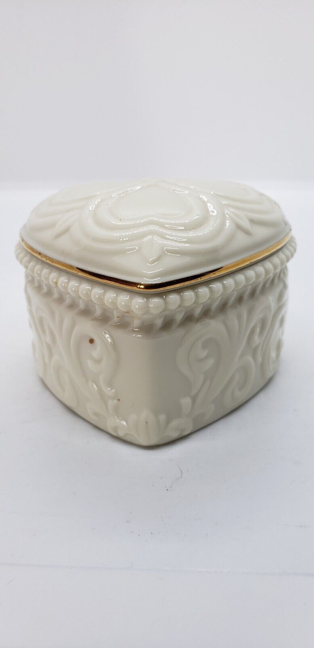 Vintage Lenox Heart Shaped Porcelain Trinket Dish - Etsy