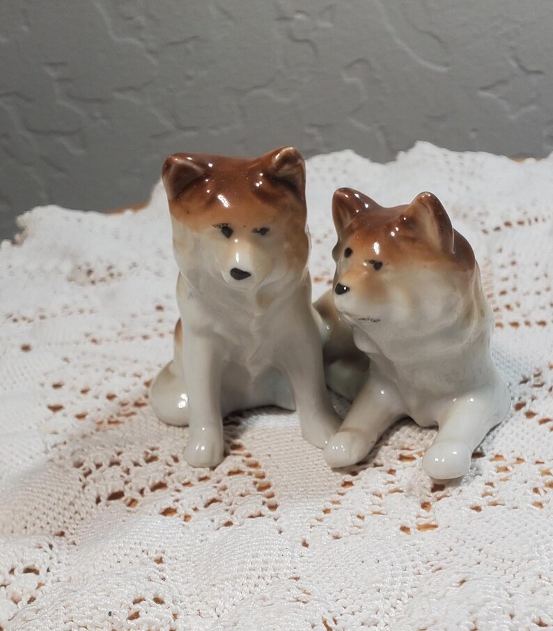 Sled Dogs Circa 1950-1960's Mid Century Modern Vintage Hand Painted - Etsy
