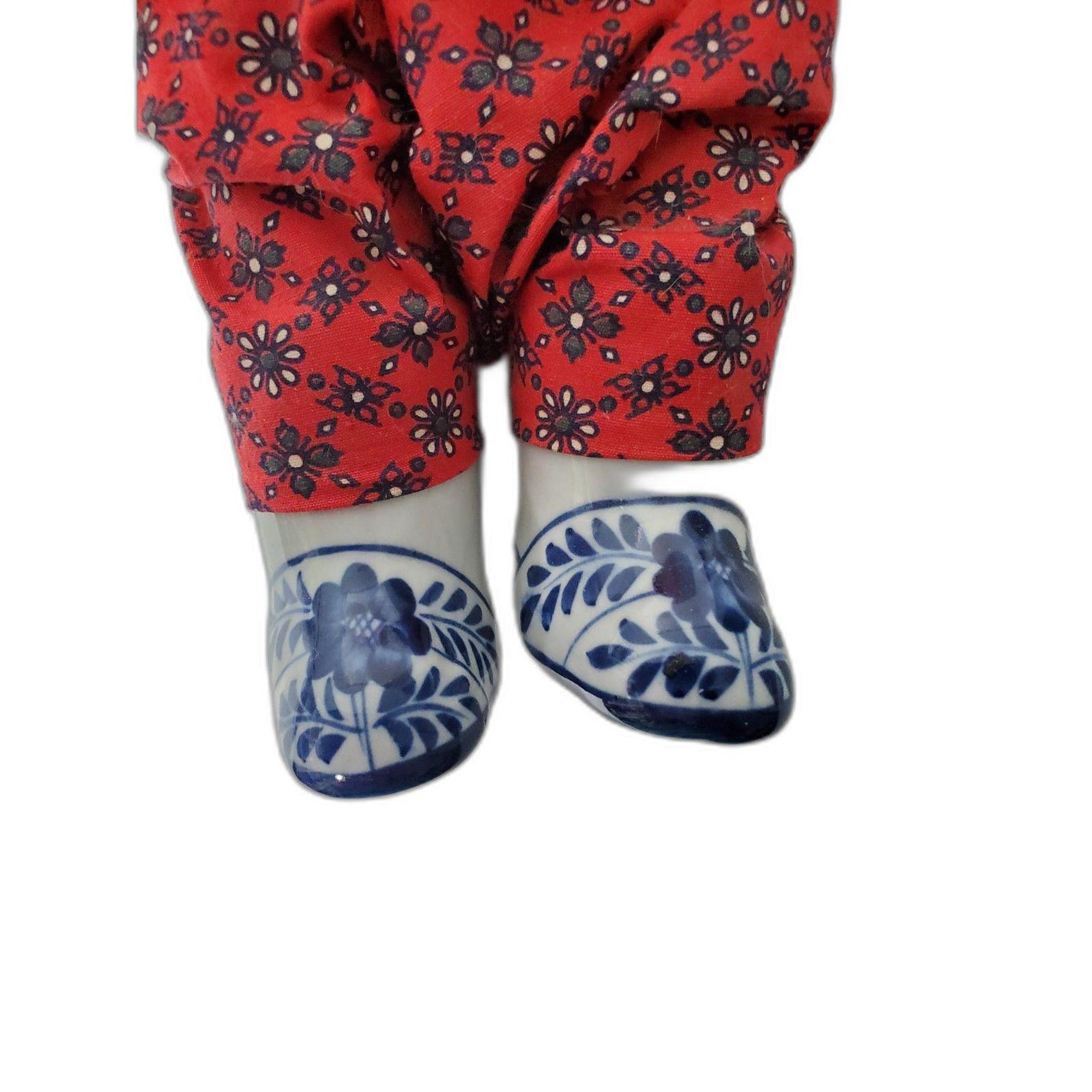 Asian Doll With Delft Blue Head and Feet 11" Hand Painted -vintage- - Etsy