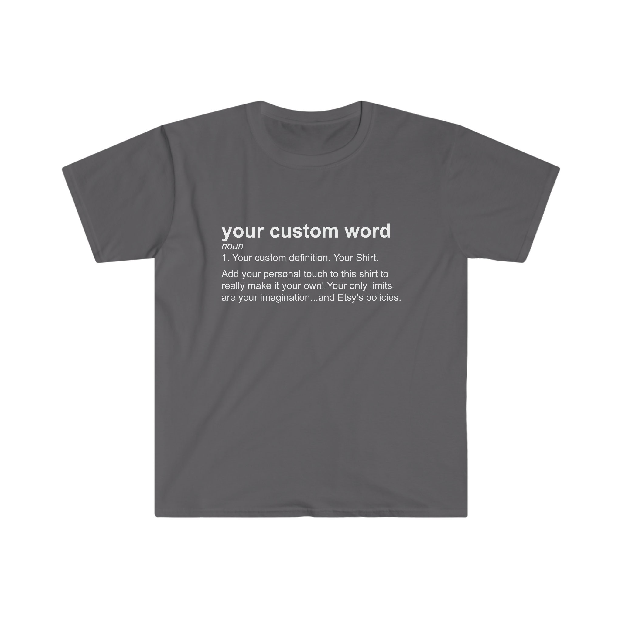 Custom Dictionary Definition Unisex T-shirt (gildan 64000) - Custom ...