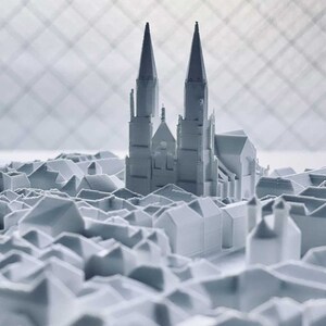 Custom 3D City Model Unique Decor Architectural Sculpture Personalized ...