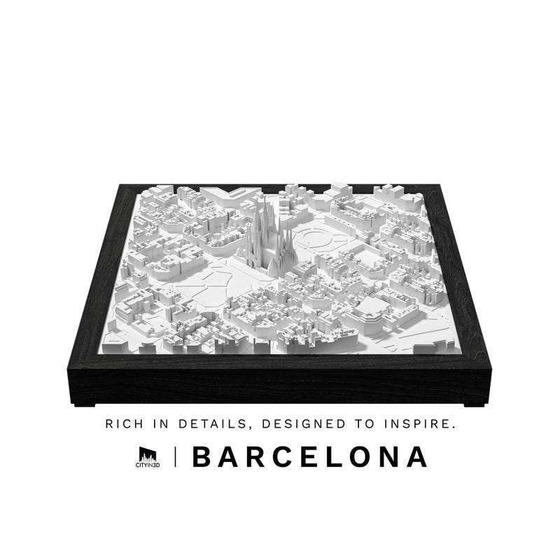 Framed Barcelona Art - Etsy