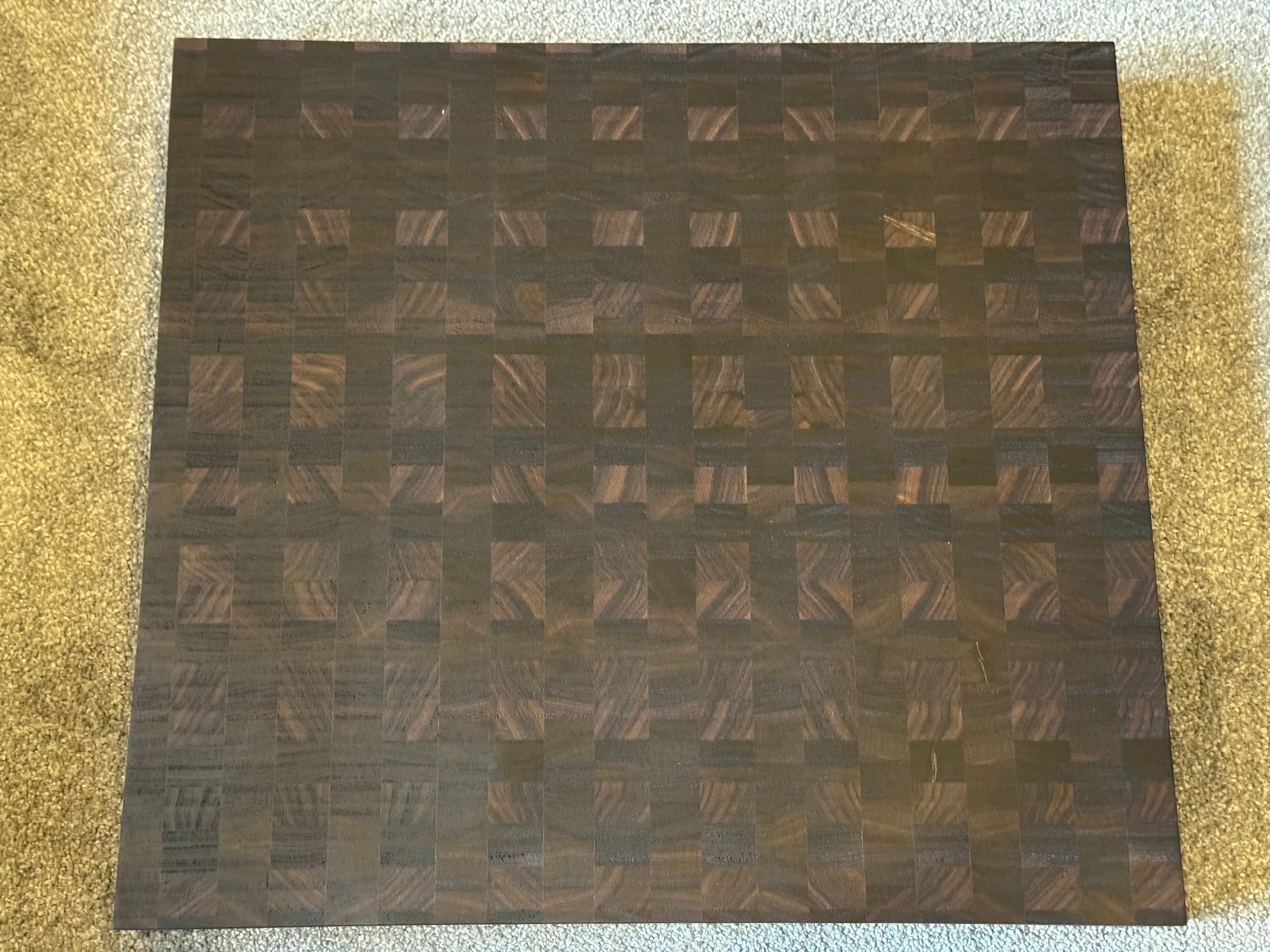 Samurai Inlayed End Grain Walnut Chopping Board - Etsy