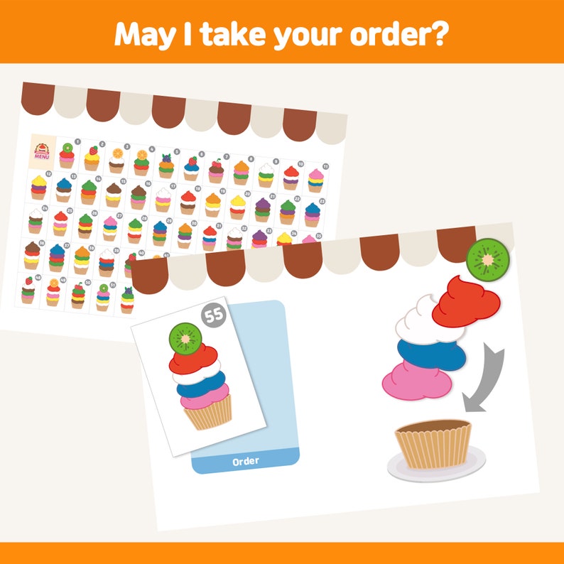 Pretend Play Printable Cupcake Shop Set Instant Download / Dramatic ...